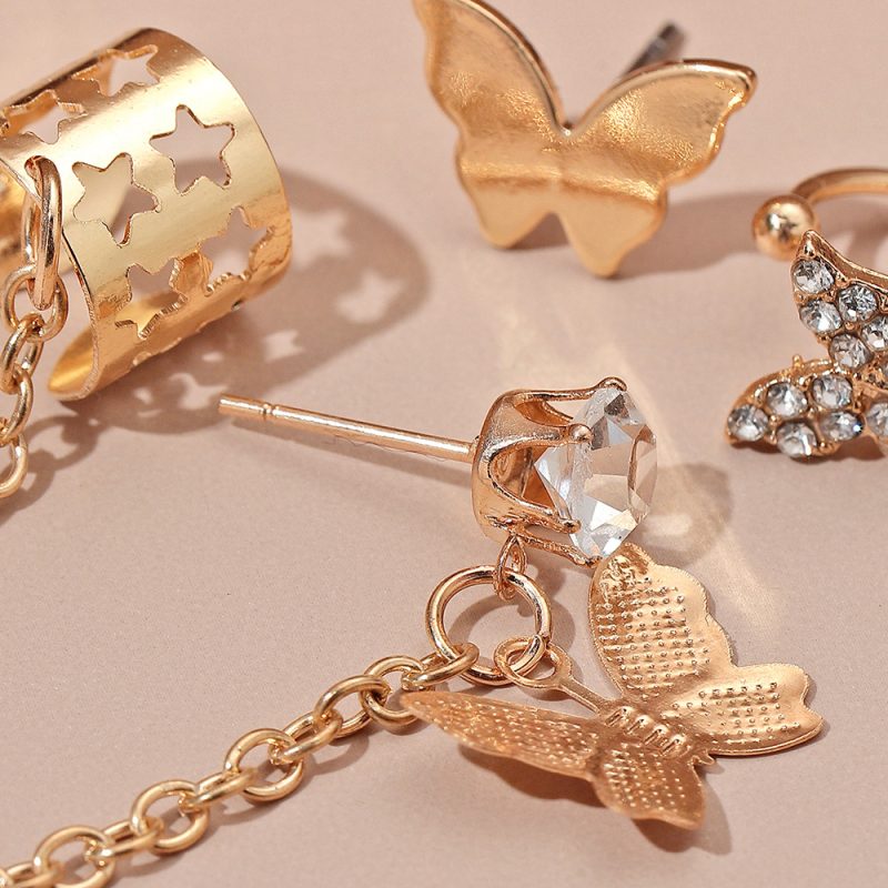 Butterfly Ear Cuffs 3 Piece Set – WeWeGirls Official
